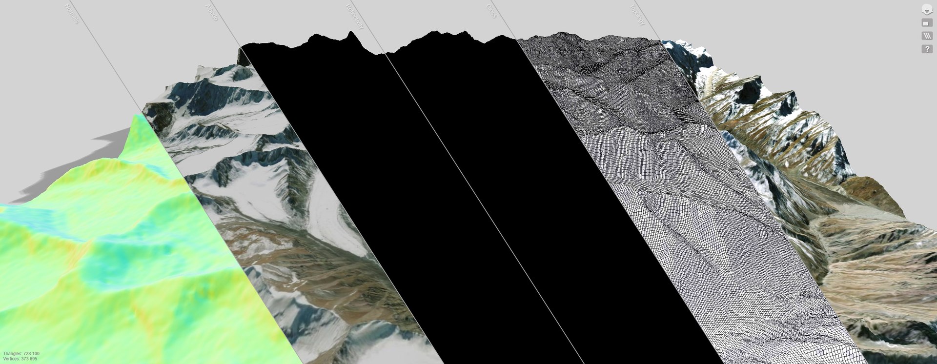 3D Model Mountain Landscape Baspa Bamak Glacier India - TurboSquid 2362961