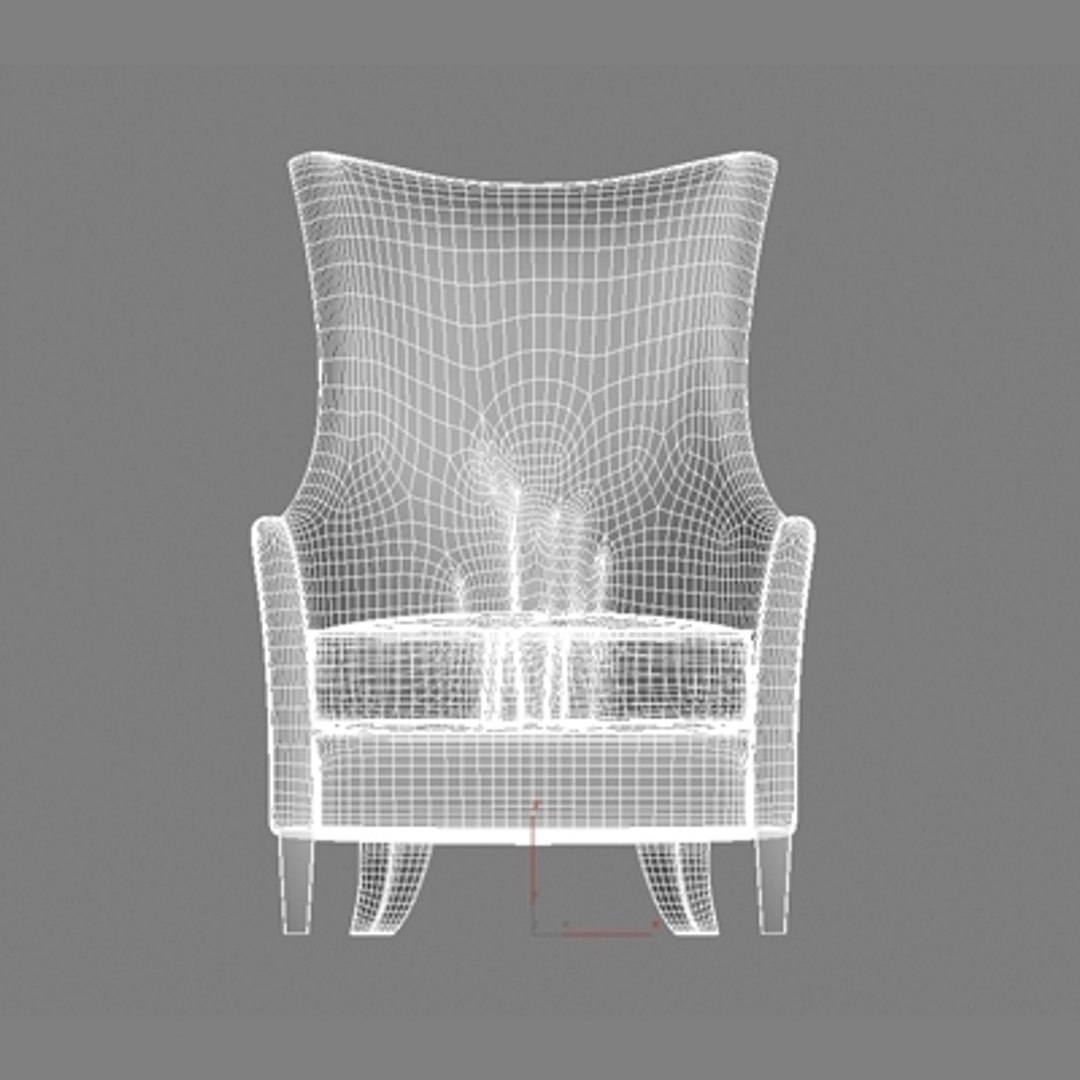 3d armchair chair