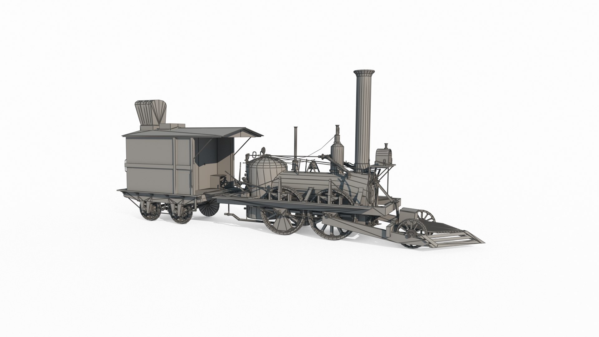 3D Model Old Train Carrier - TurboSquid 2329181