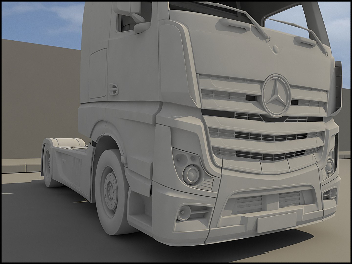 Mercedes Actros Gigaspace 3d Model