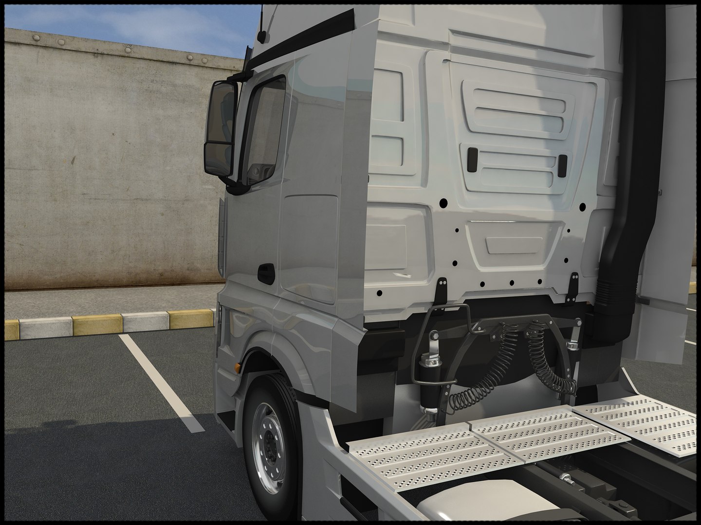 Mercedes Actros Gigaspace 3d Model