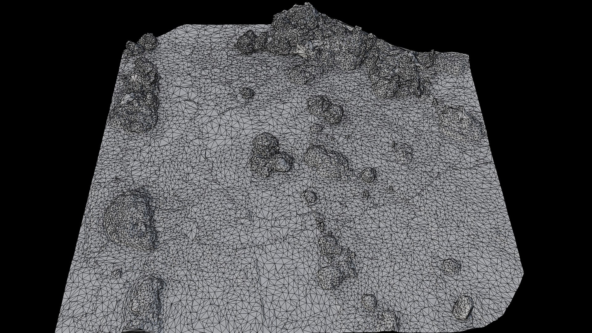 Grass Field Forest Terrain Area Drone Photogrammetry 3D Model ...