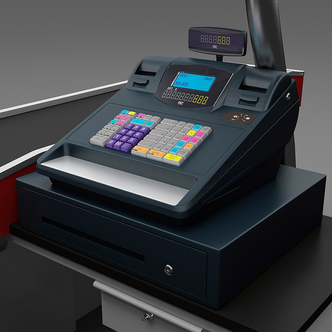 3d Model Cash Counter 12