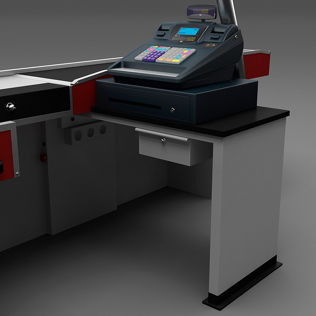 3d Model Cash Counter 12