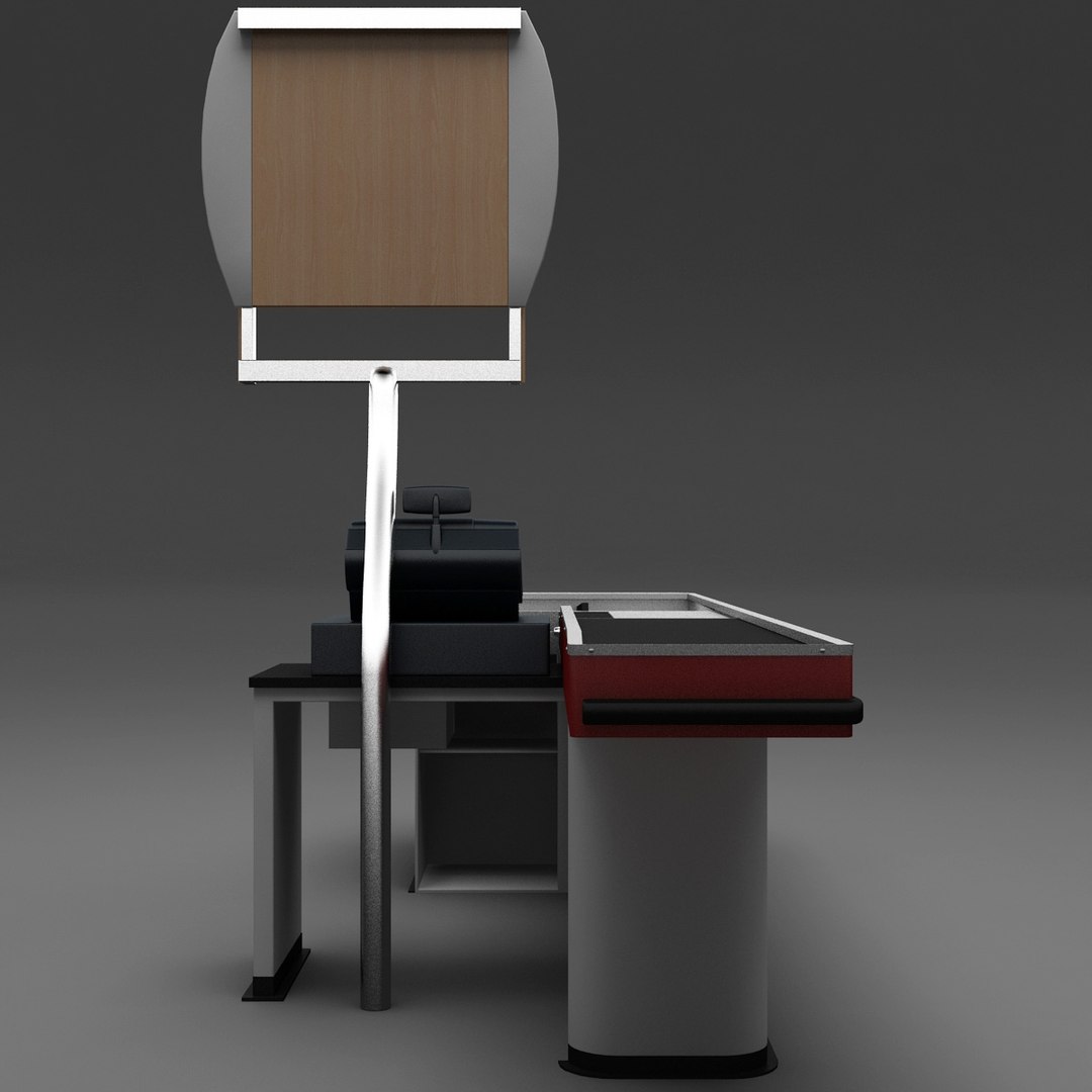 3d Model Cash Counter 12