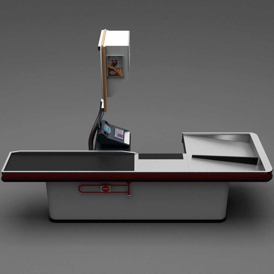 3d Model Cash Counter 12