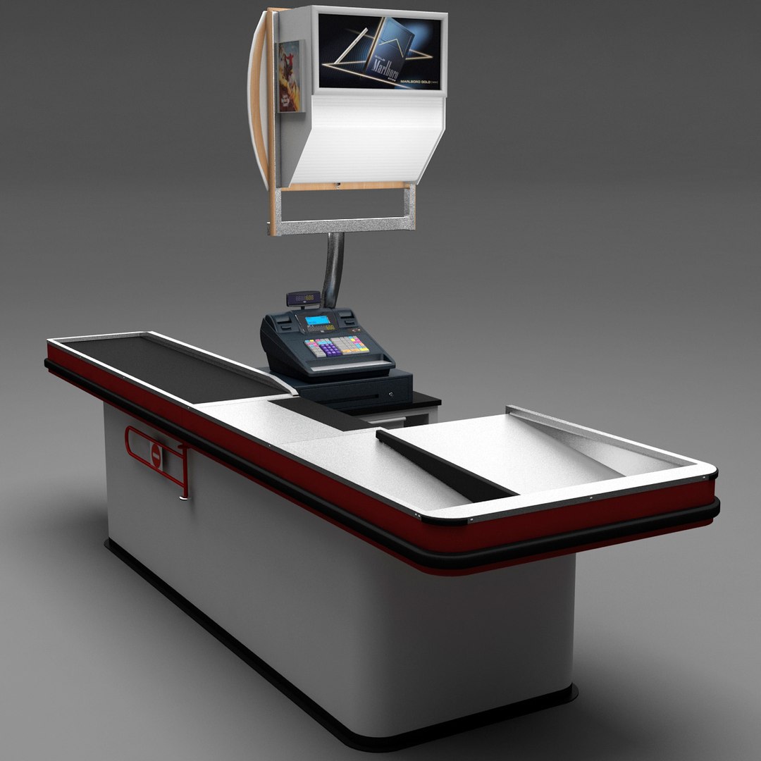 3d Model Cash Counter 12