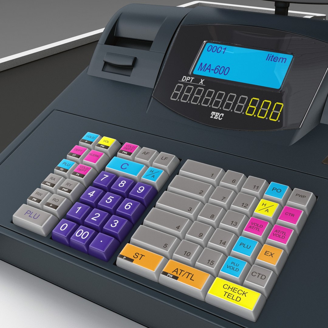 3d model cash counter 12