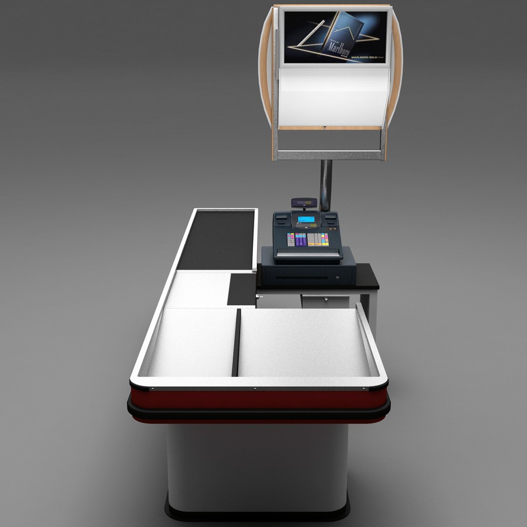 3d Model Cash Counter 12