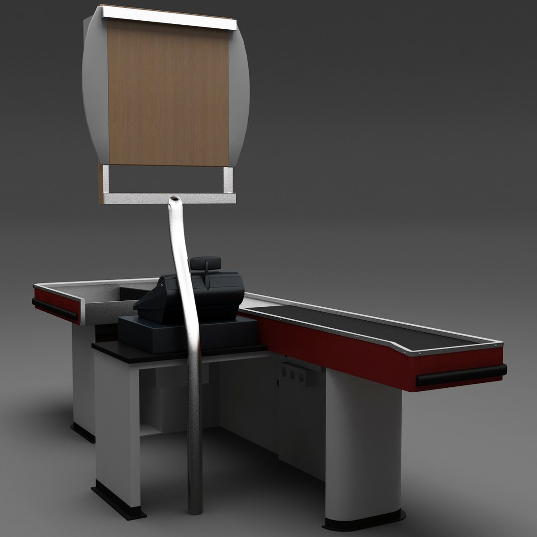 3d Model Cash Counter 12