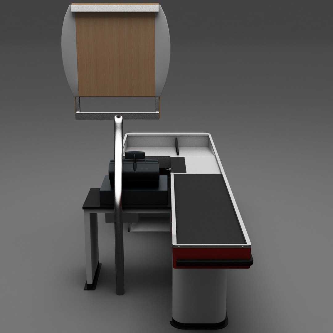 3d Model Cash Counter 12