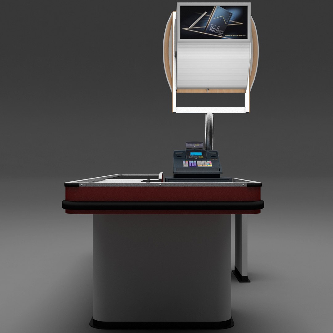 3d Model Cash Counter 12