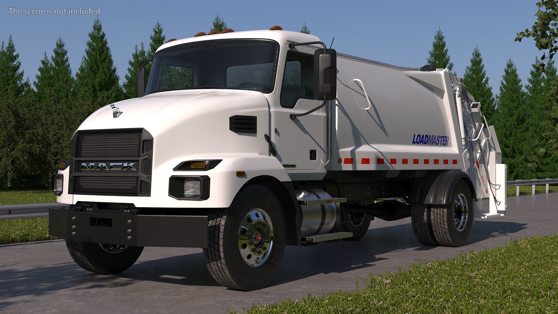 Mack MD6 Medium-Duty Garbage Truck 3D model - TurboSquid 2058206