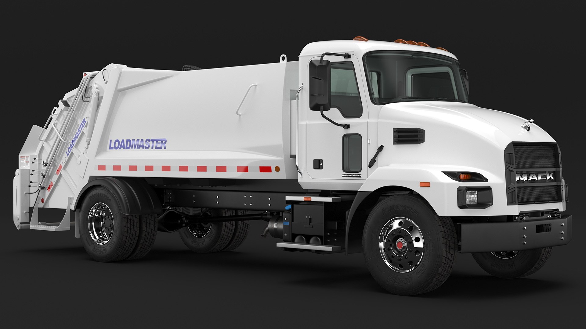 Mack MD6 Medium-Duty Garbage Truck 3D model - TurboSquid 2058206