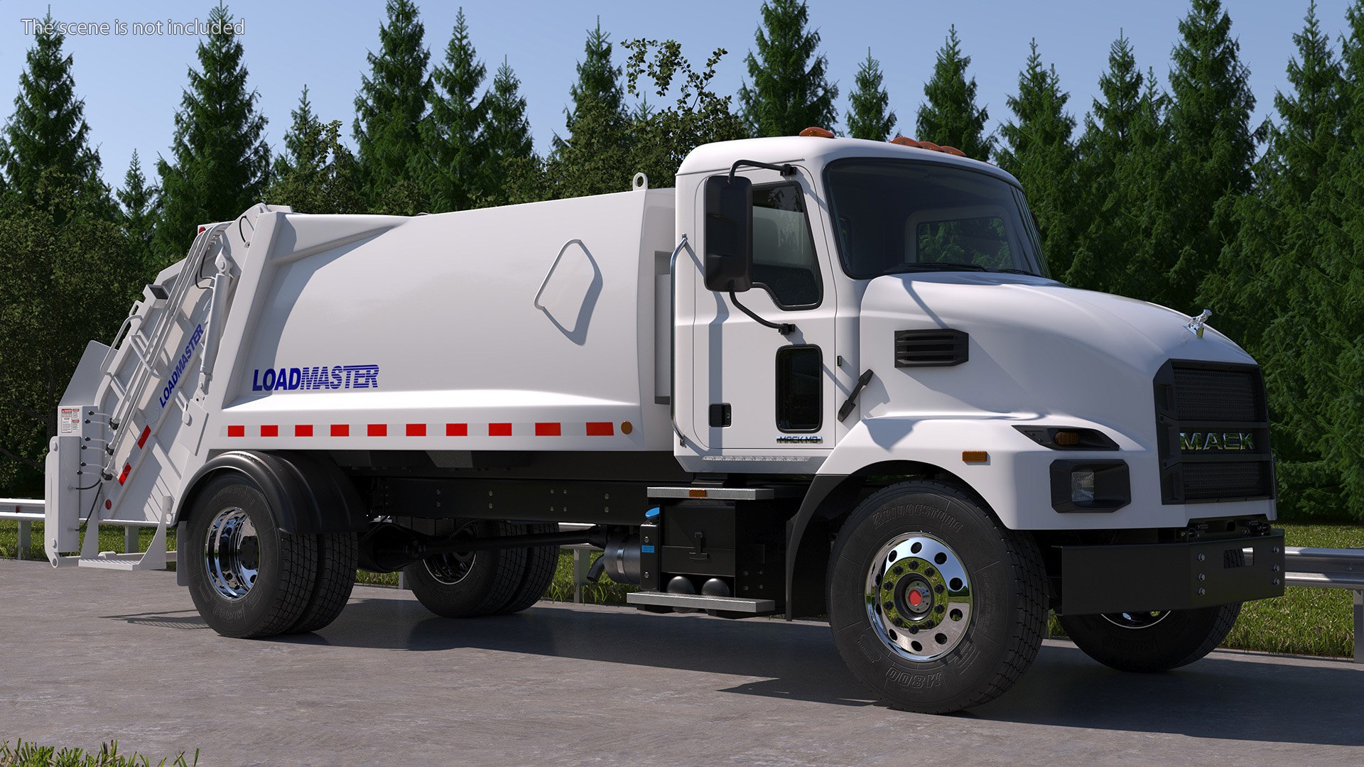 Mack MD6 Medium-Duty Garbage Truck 3D model - TurboSquid 2058206