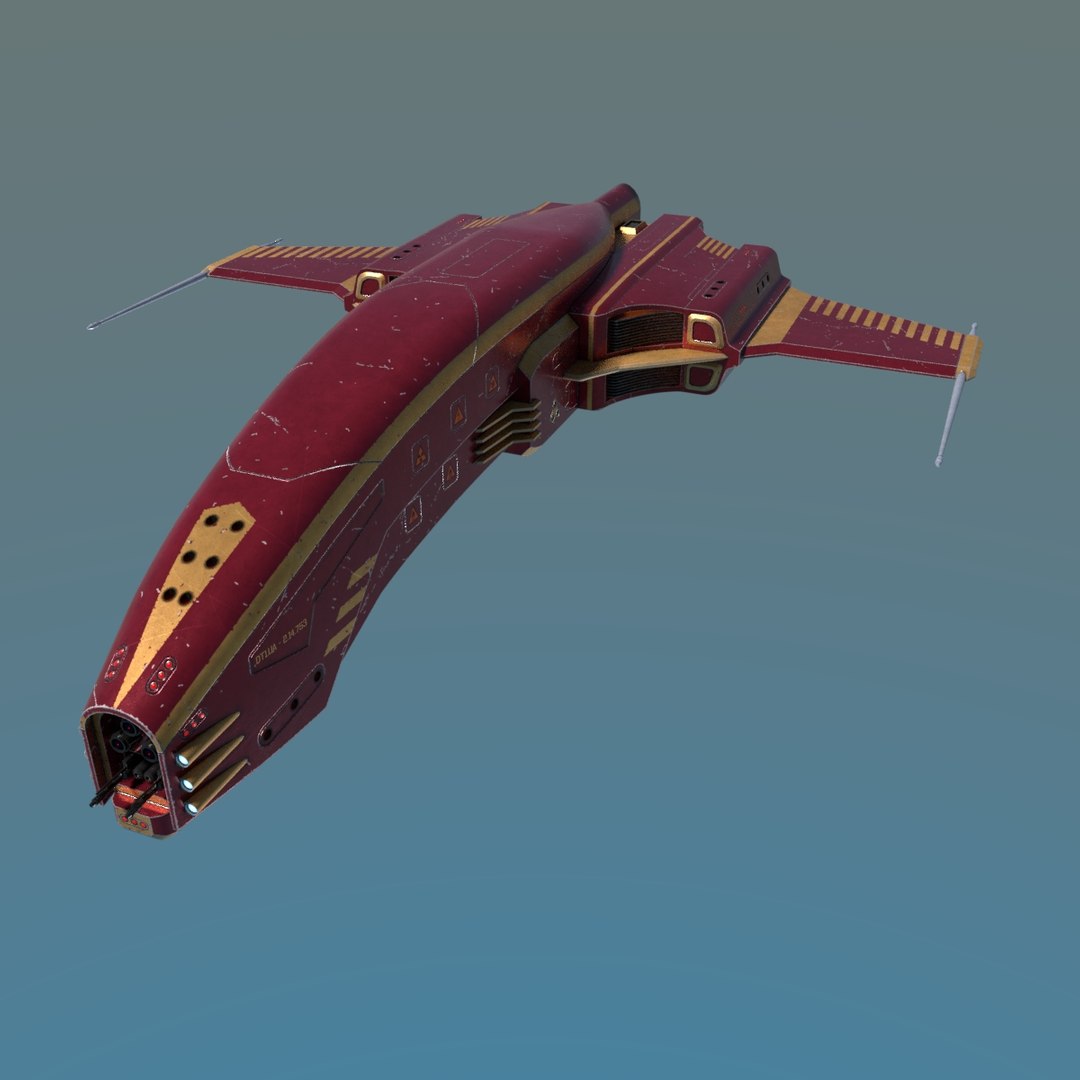 3D spaceship dagger type 1 - TurboSquid 1305285