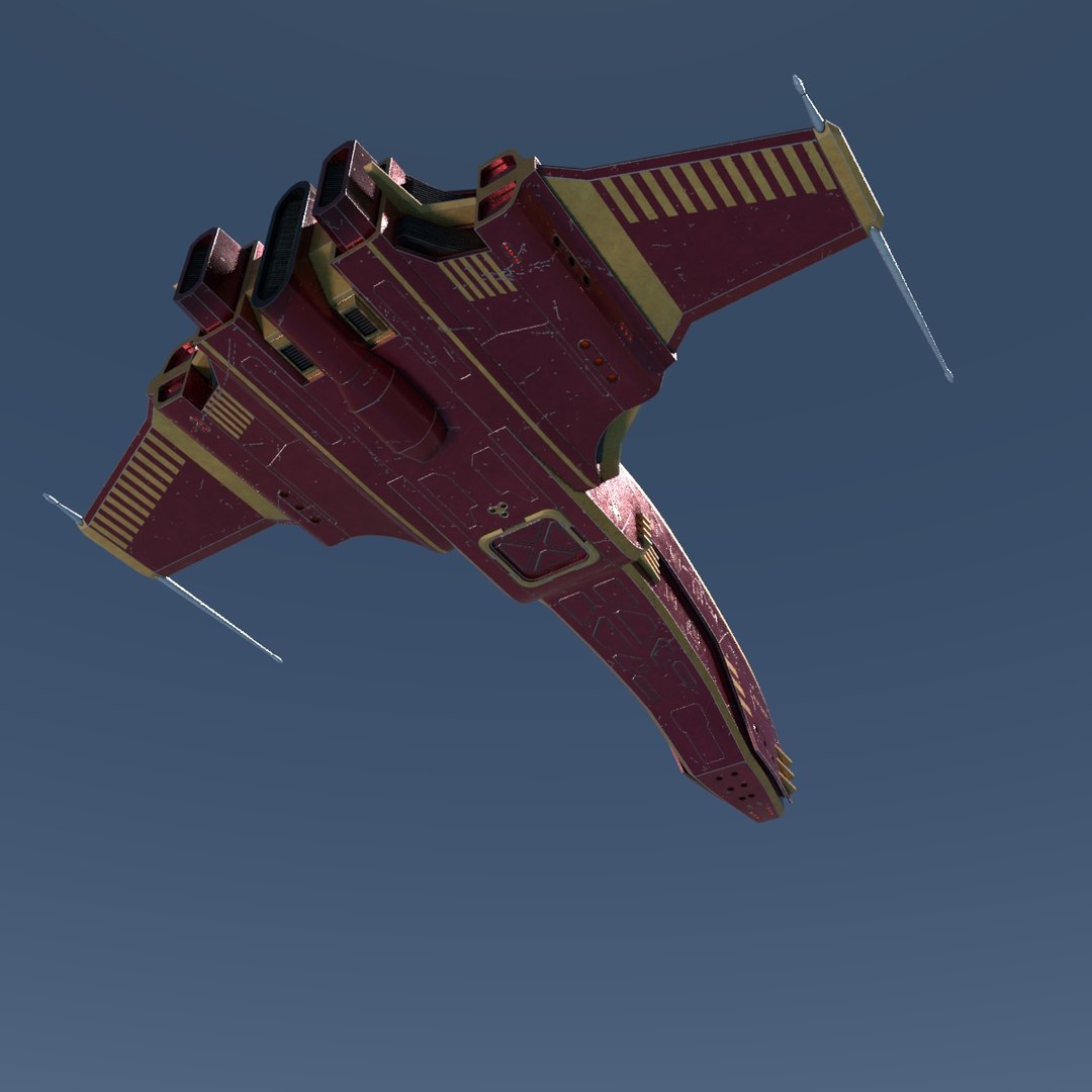 3D spaceship dagger type 1 - TurboSquid 1305285