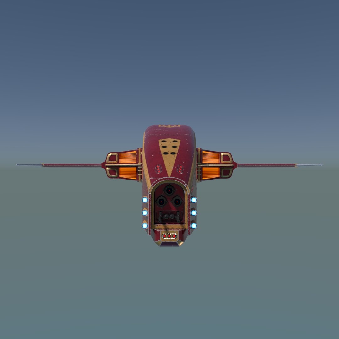 3D spaceship dagger type 1 - TurboSquid 1305285