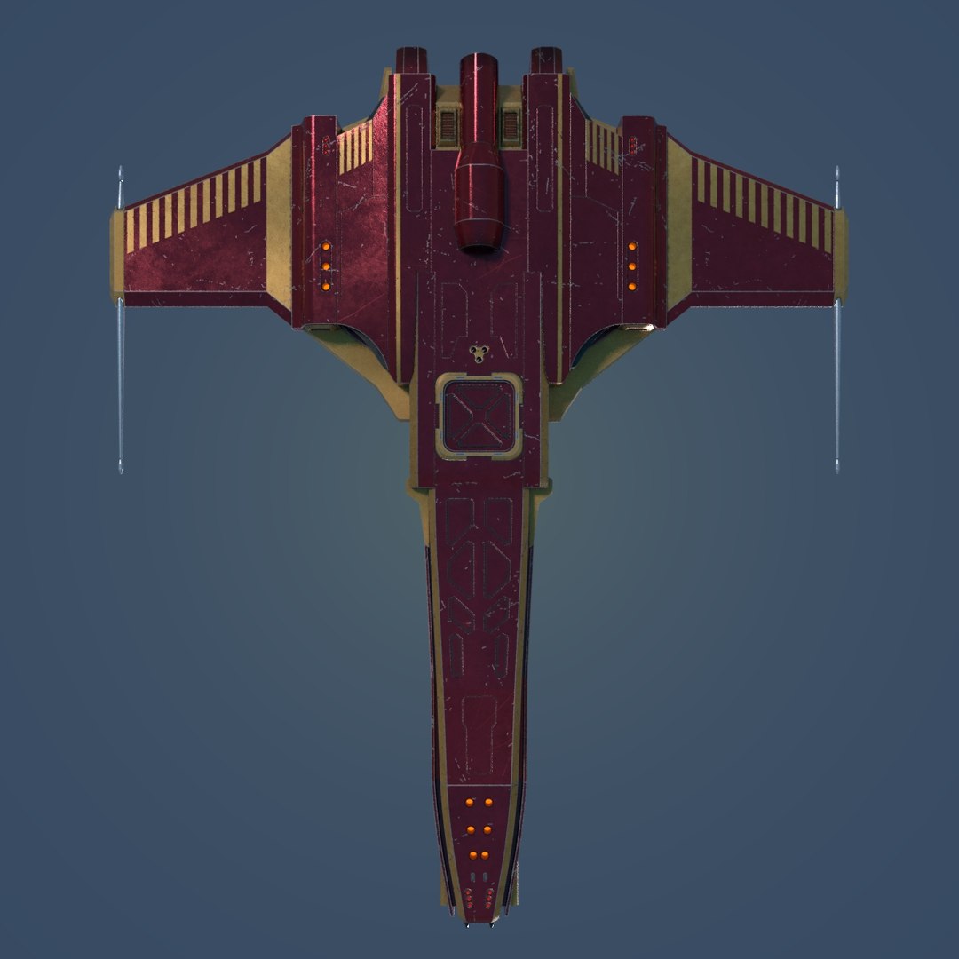3D spaceship dagger type 1 - TurboSquid 1305285