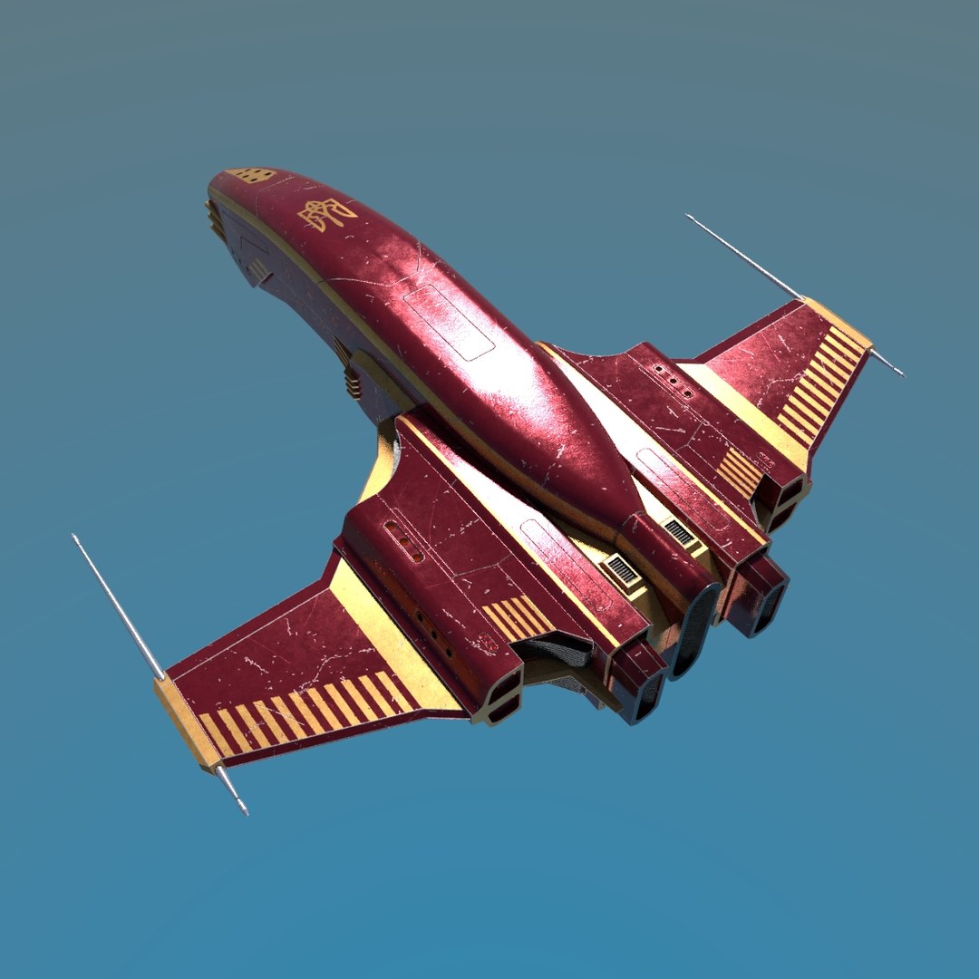 3D spaceship dagger type 1 - TurboSquid 1305285