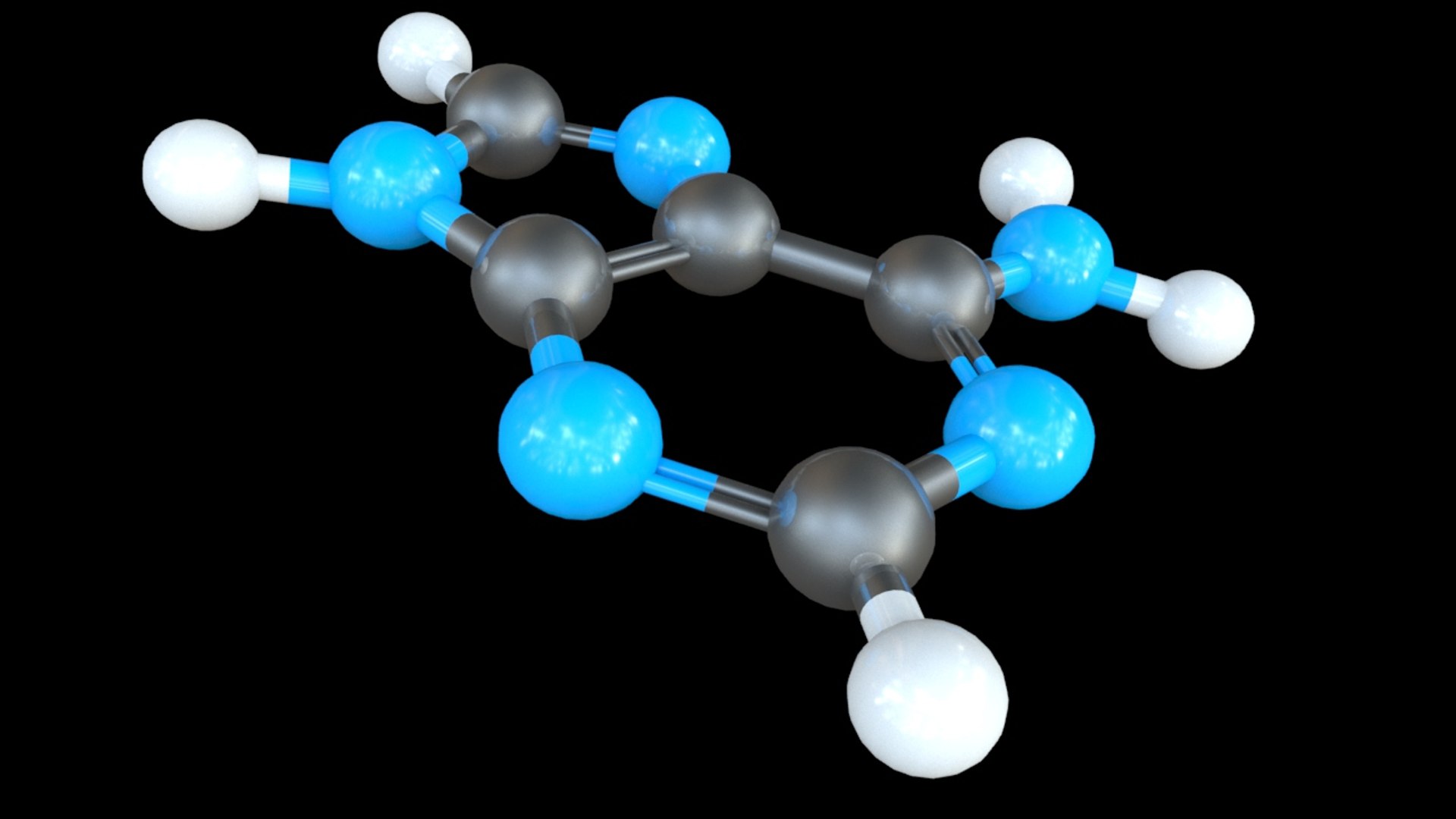 3D Adenine Nucleobase Dna Model | 1146898 | TurboSquid