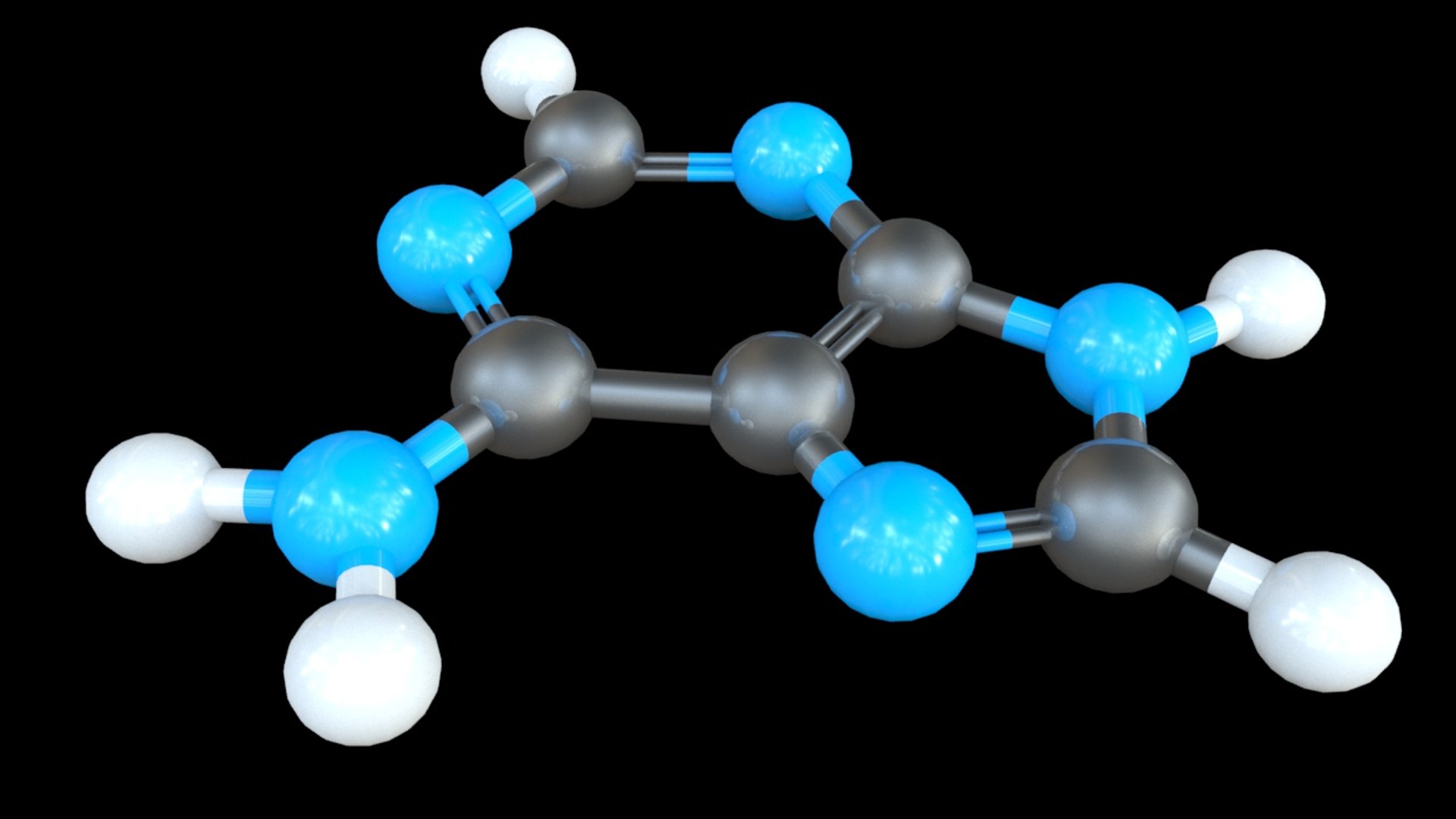 3D Adenine Nucleobase Dna Model | 1146898 | TurboSquid