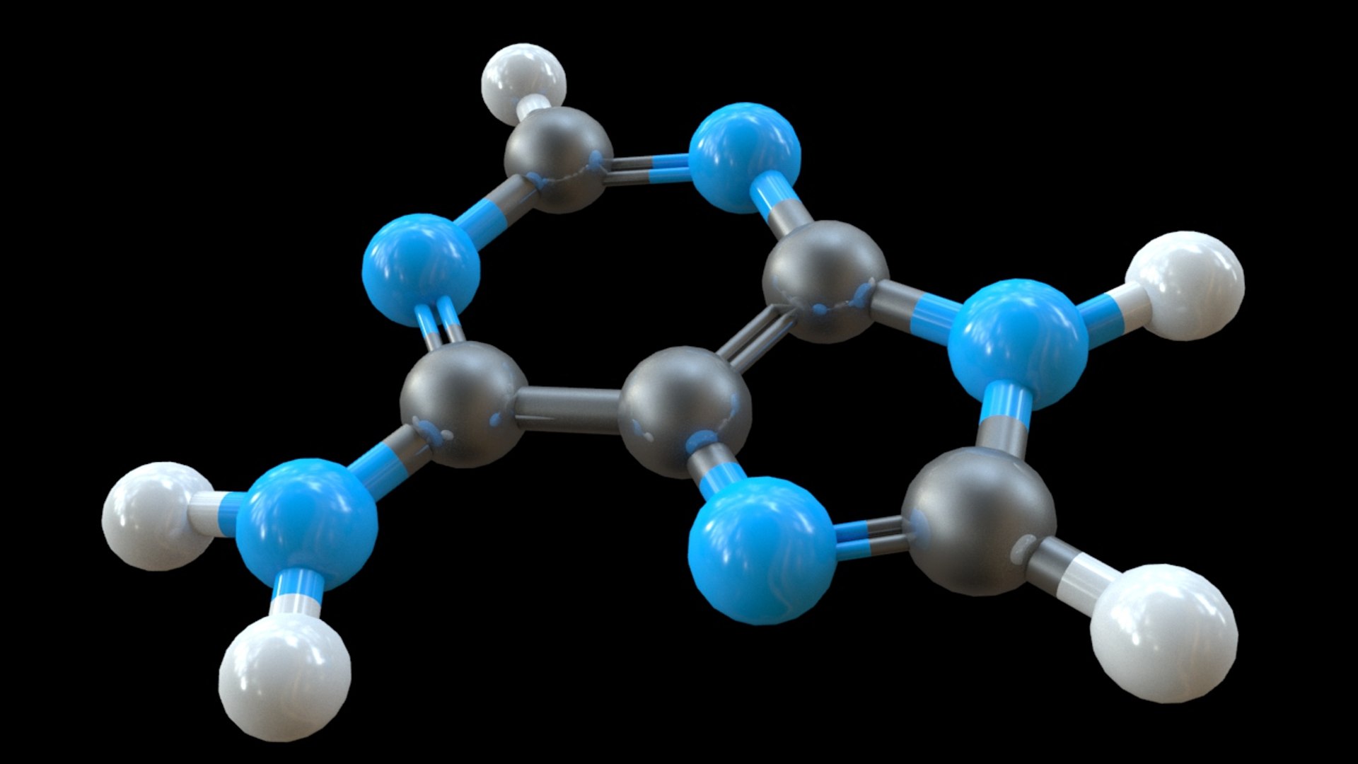 3D Adenine Nucleobase Dna Model | 1146898 | TurboSquid