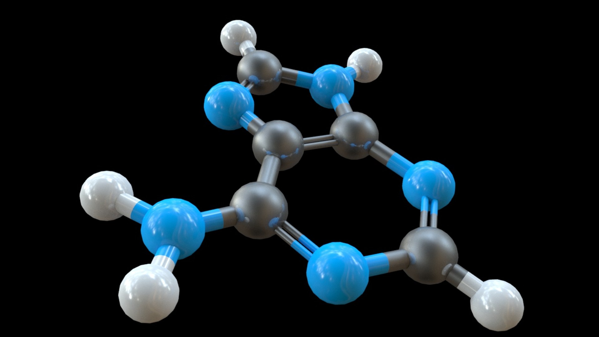 3D Adenine Nucleobase Dna Model | 1146898 | TurboSquid