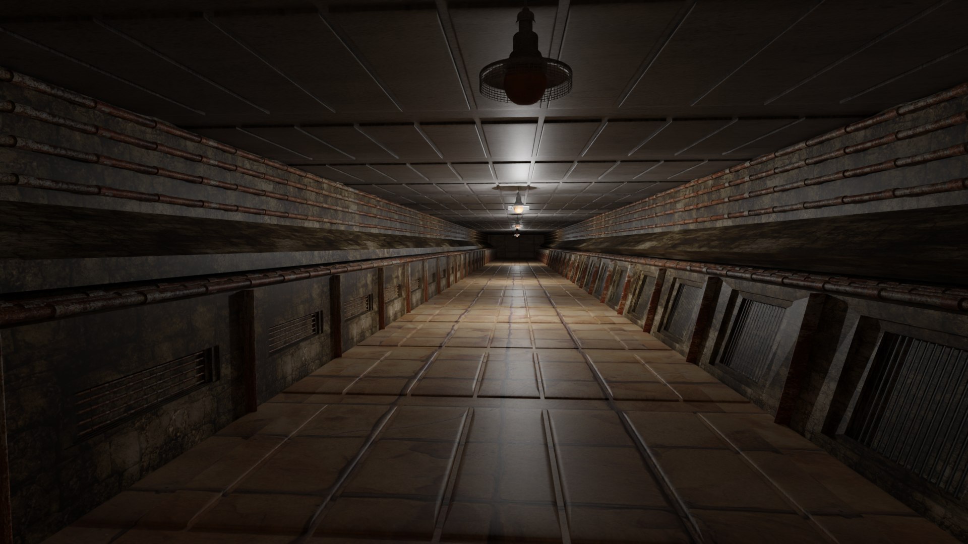 Underground Tunnel 3D Model - TurboSquid 2161403