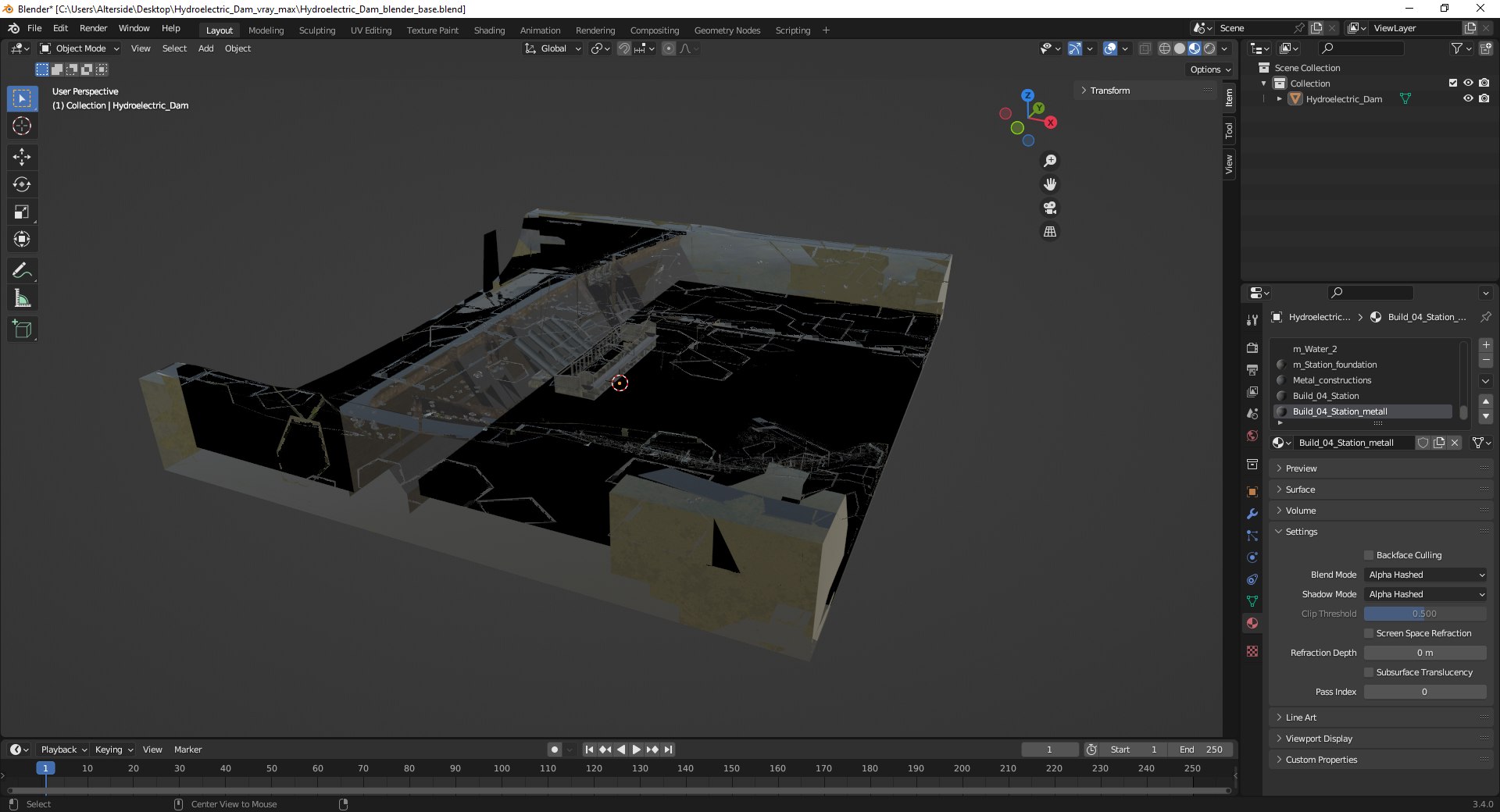 3D hydroelectric dam electric model - TurboSquid 1362739