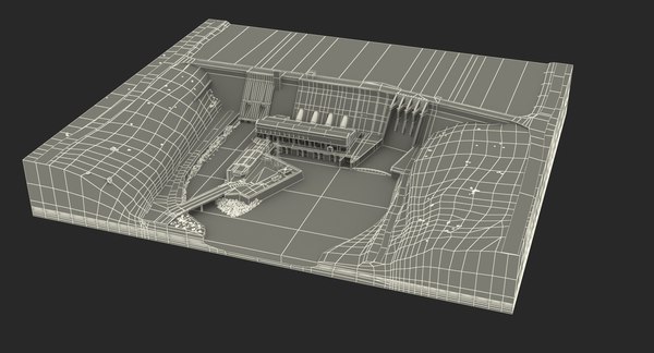 3D hydroelectric dam electric model - TurboSquid 1362739