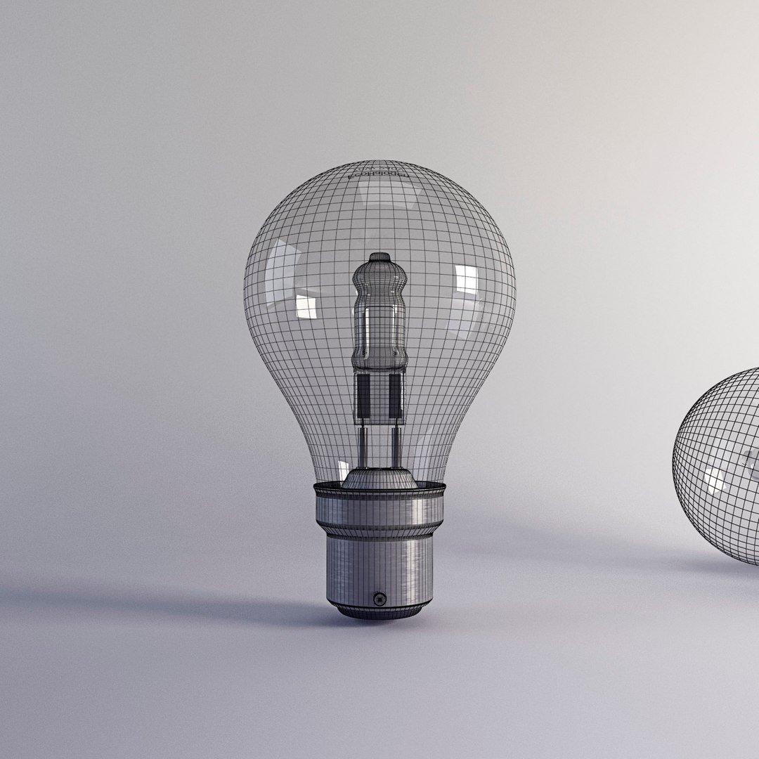 3d light bulb