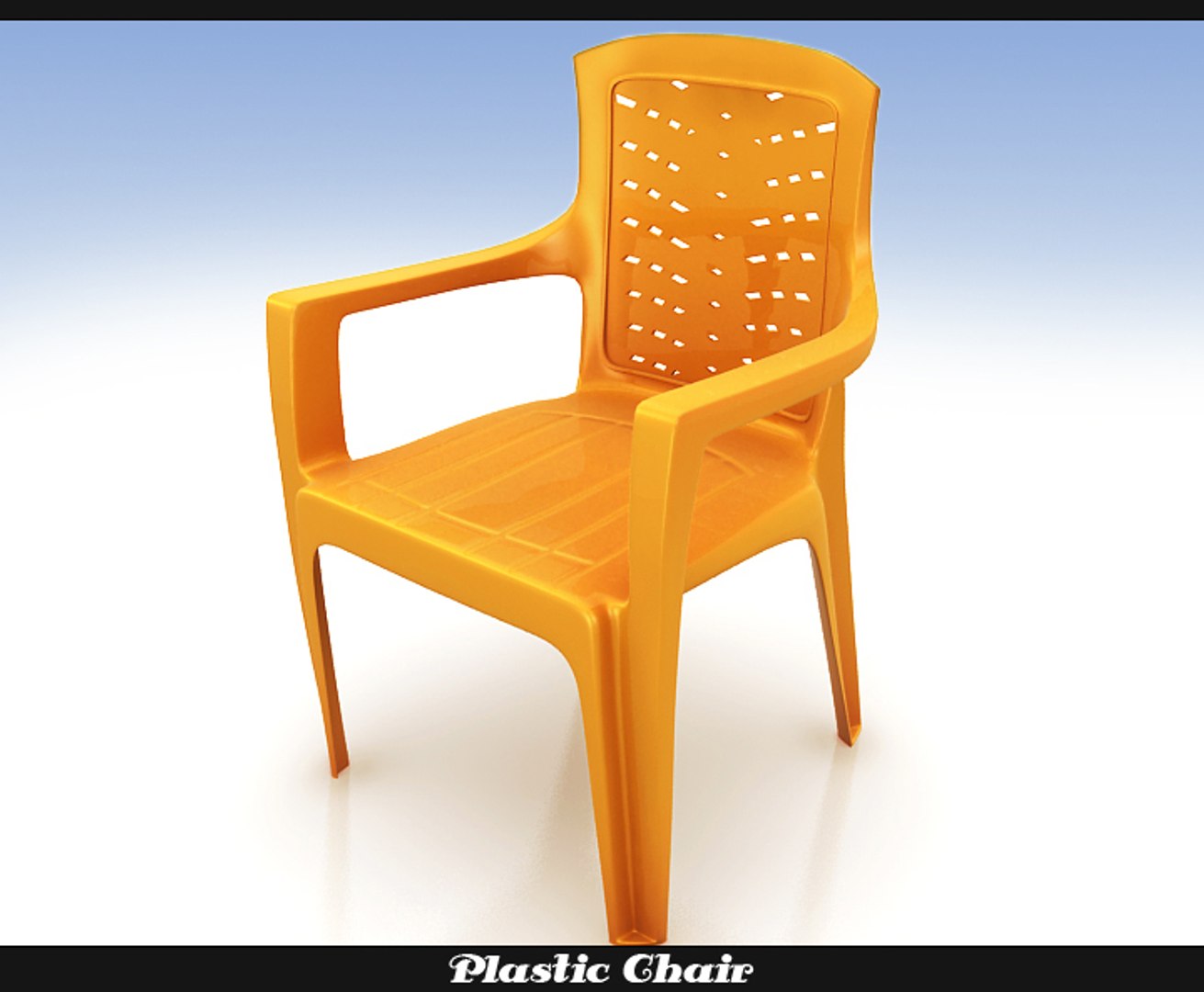 3d Plastic Chair Model