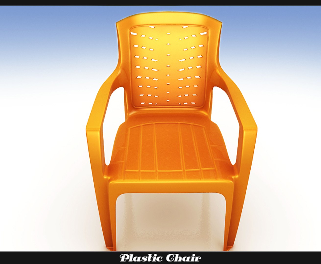 3d Plastic Chair Model