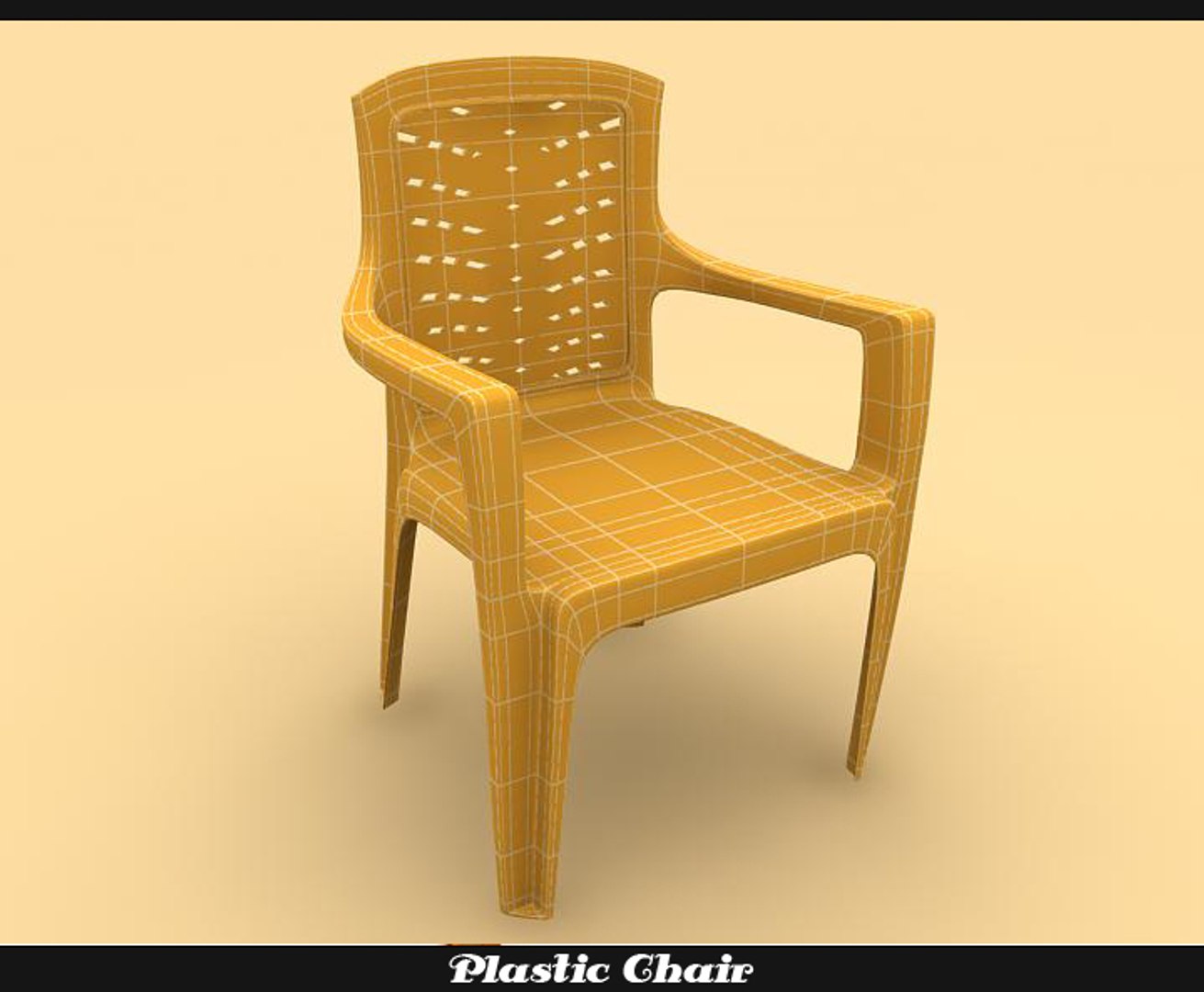 3d Plastic Chair Model