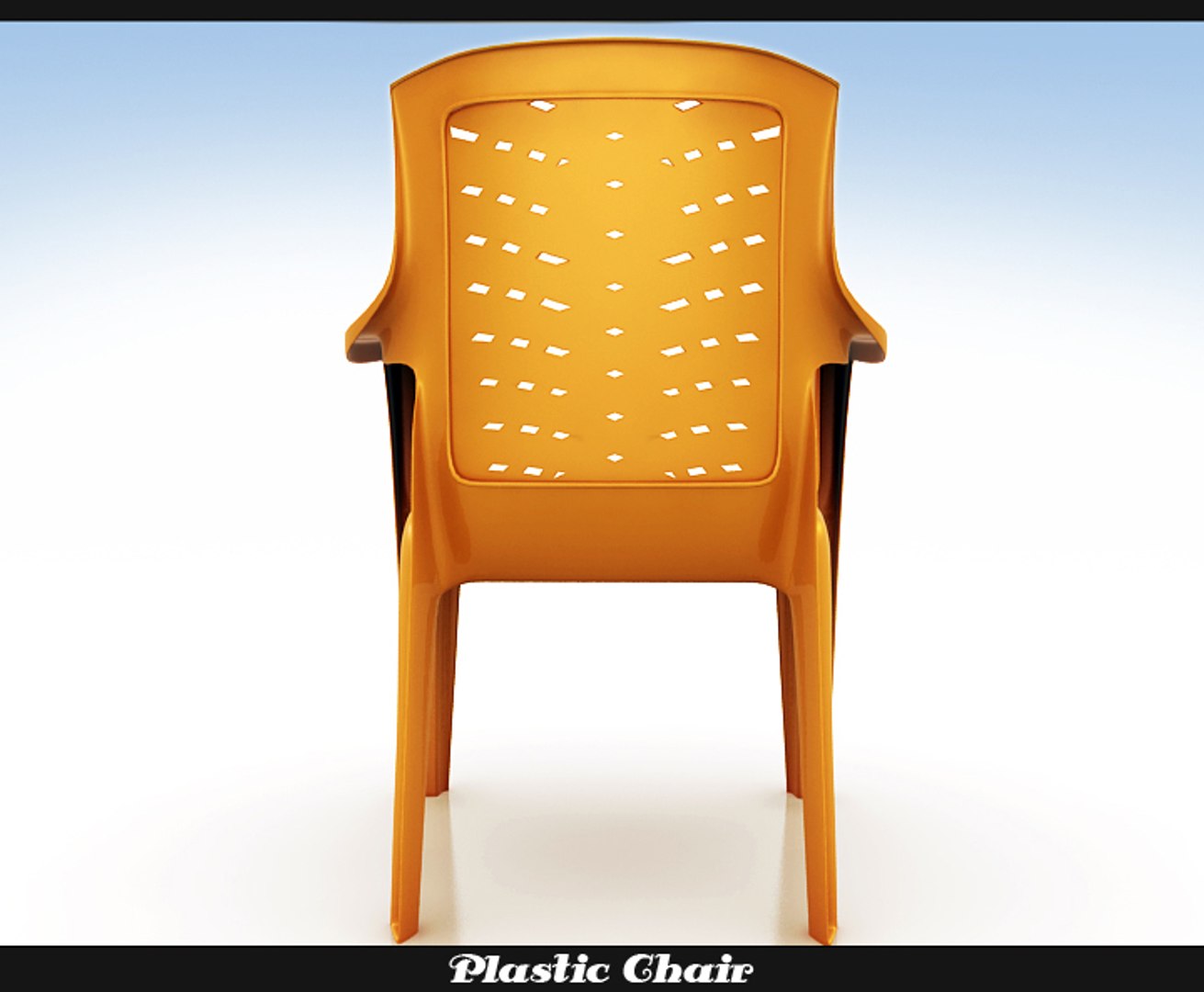 3d Plastic Chair Model