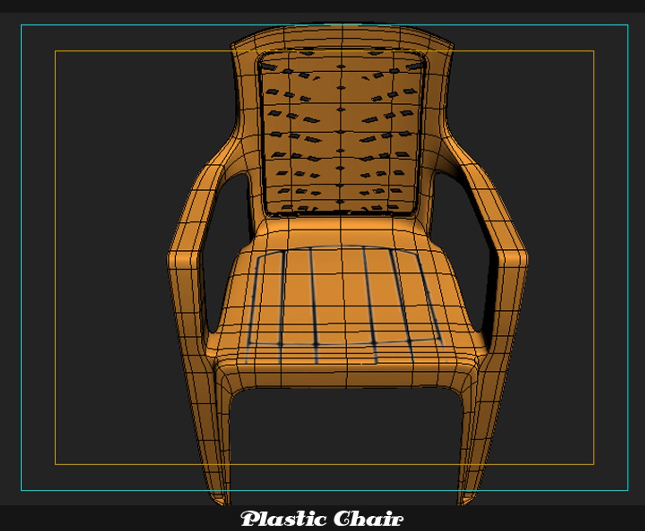 3d Plastic Chair Model