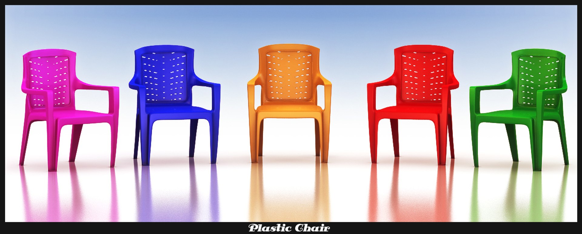 3d Plastic Chair Model