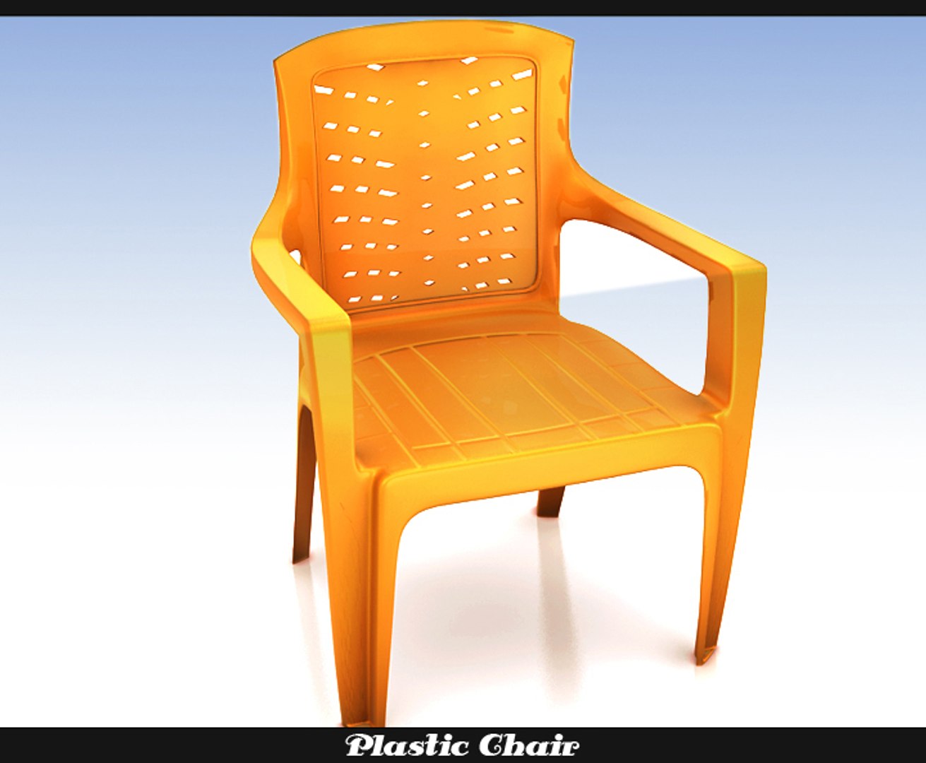 3d Plastic Chair Model