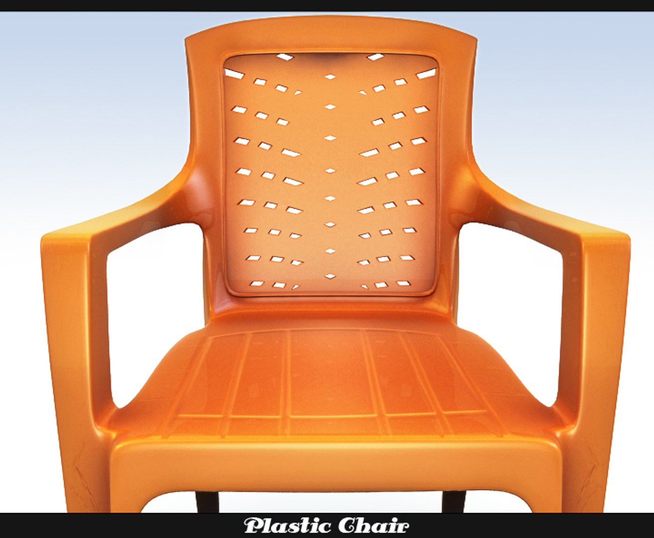 3d Plastic Chair Model