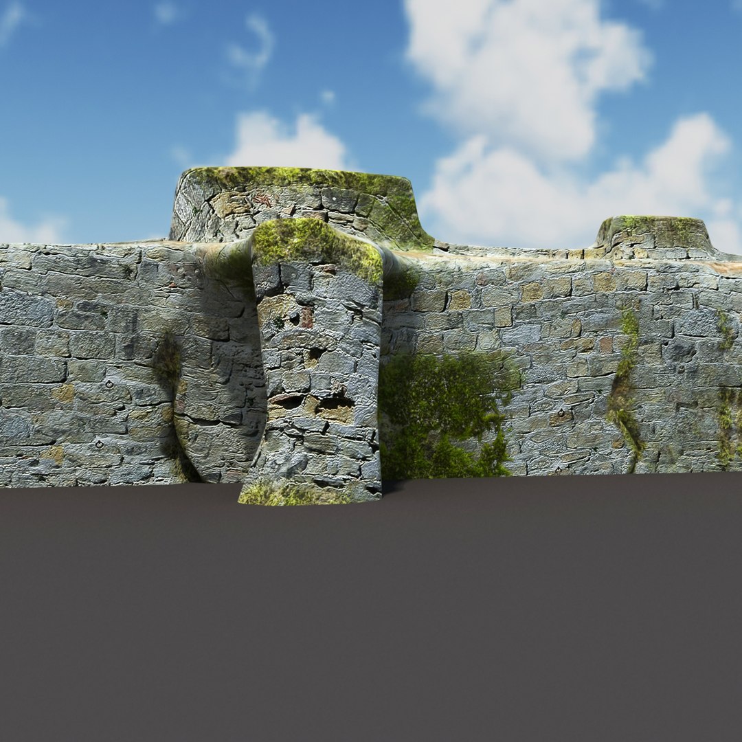 3ds Max English Castle Ruin