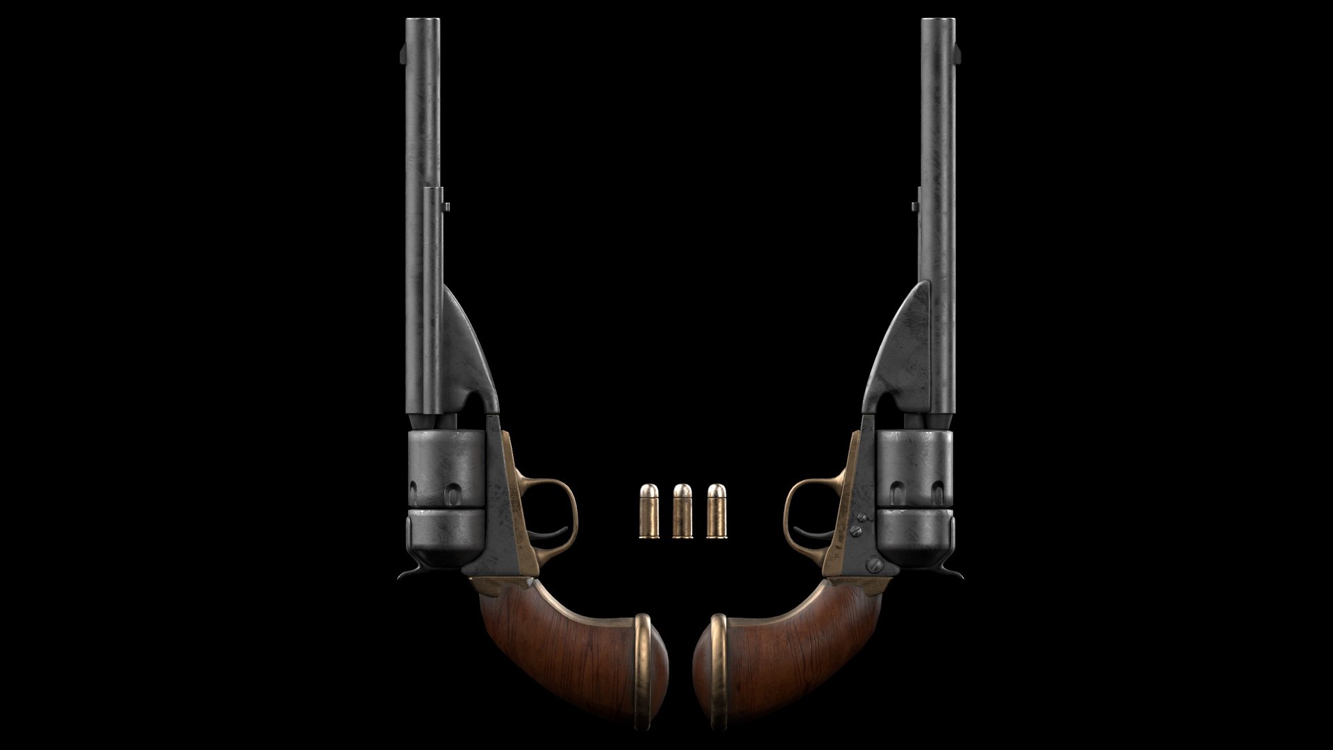 3D Outlaw Revolver - TurboSquid 1939278