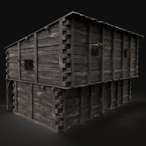 Medieval industrial building 3D model - TurboSquid 1682307