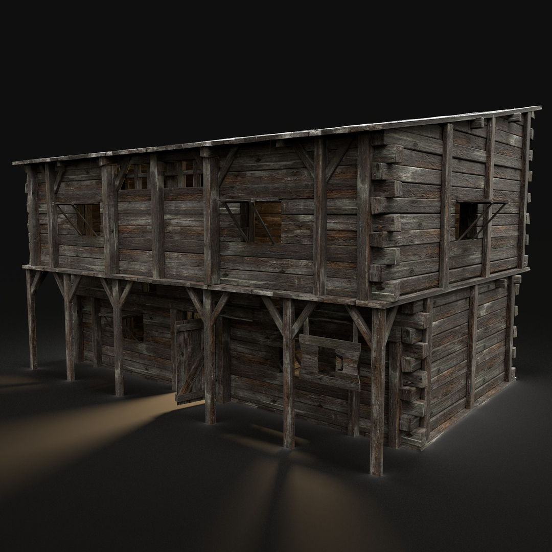 Medieval industrial building 3D model - TurboSquid 1682307