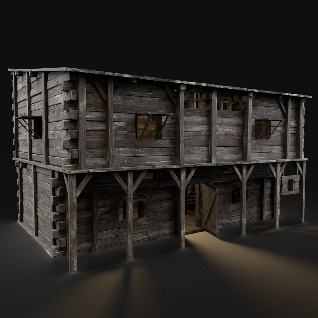 Medieval Industrial Building 3D Model - TurboSquid 1682307