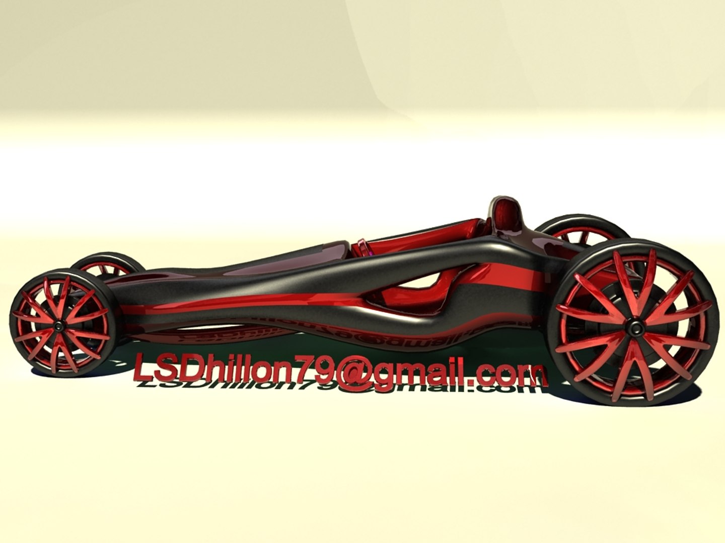 3d concept car model
