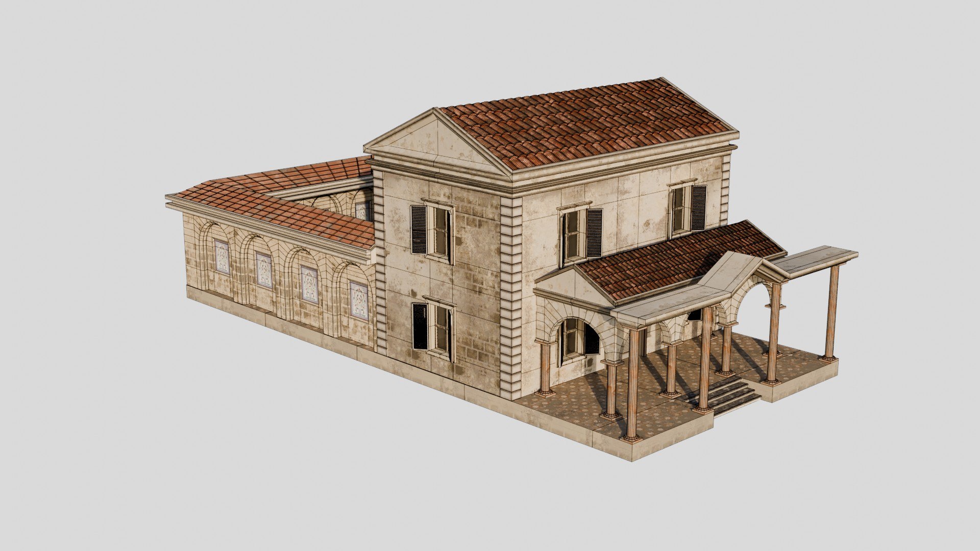 Ancient Roman House 01 Model - TurboSquid 2189208