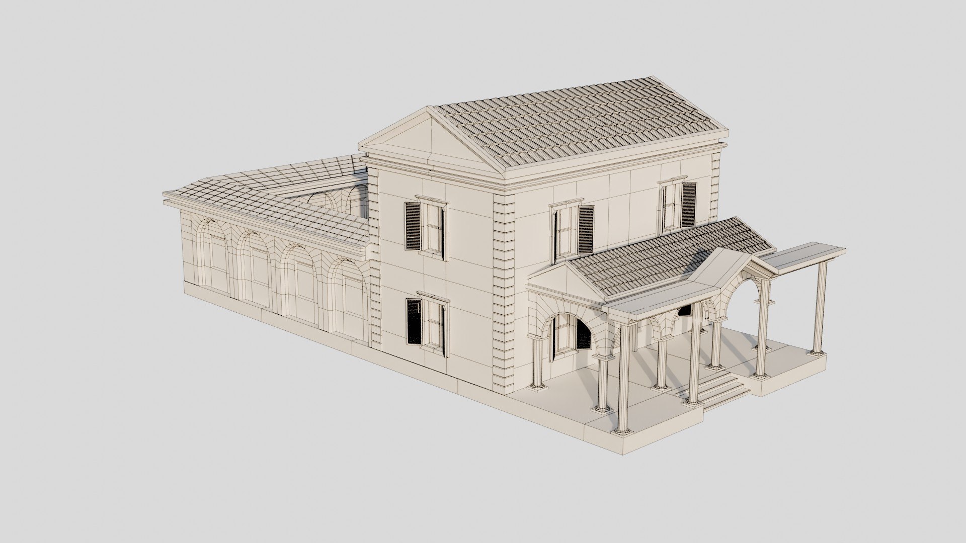 Ancient Roman House 01 Model - TurboSquid 2189208