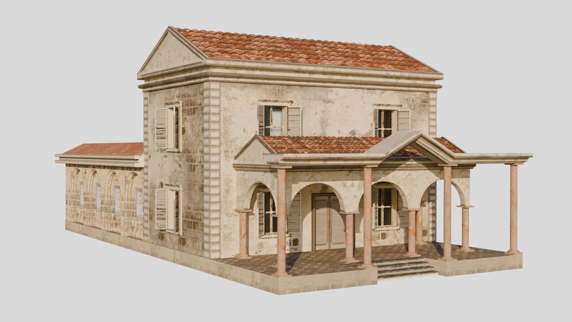 Ancient Roman House 01 Model - TurboSquid 2189208