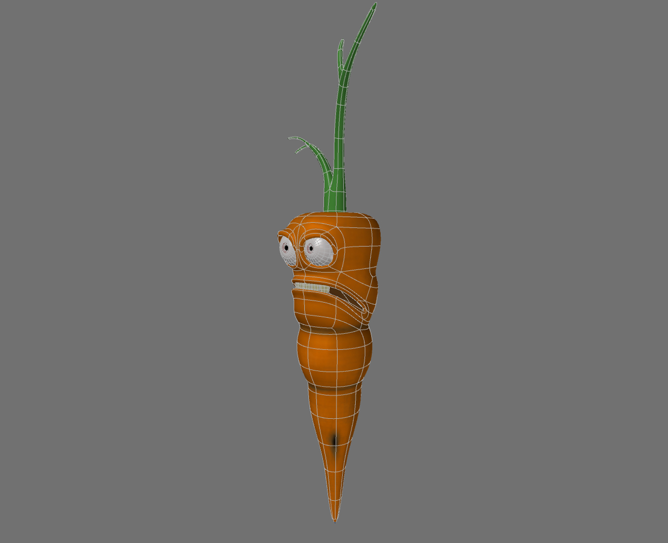 3d evil carrot model